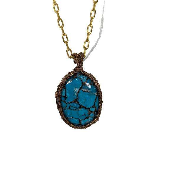 None and/or Unknown | Jewelry | Small Mohave Turquoise Necklace Stone ...
